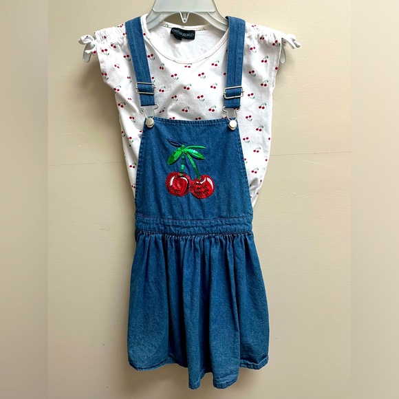 Cynthia Rowley | Dresses | Cynthia Rowley Sequin Cherry Print Tee Shirt ...
